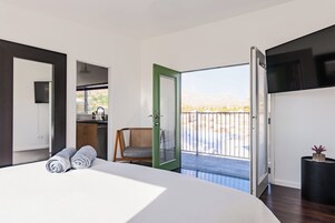 Apartamento conforto, 2 quartos, cozinha, vista para a montanha | Vista para o deserto