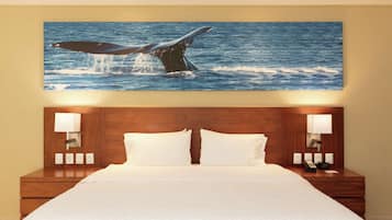 Estúdio, 1 cama King, para não fumantes, geladeira e micro-ondas | Roupas de cama premium, edredons de pluma, camas com colchões pillow-top