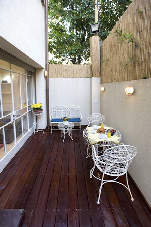 Apartamento de Luxo, 2 quartos, no rés do chão | Lençóis de algodão egípcio, roupa de alta qualidade 