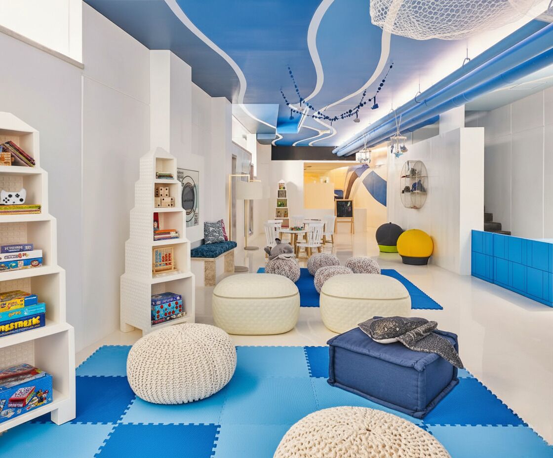 Área de recreio para crianças (coberta)