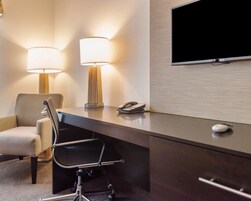 Suíte, 1 cama King e sofá-cama, para não fumantes | Escrivaninha, cortinas blackout, ferros/tábuas de passar roupa