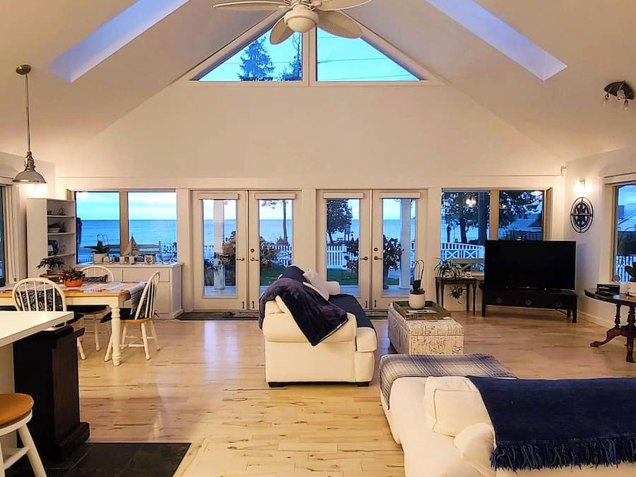 Televisor de ecrã plano de 32 polegadas com canais por cabo, televisor