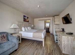 Quarto, 1 cama king-size, vista para o oceano | Cortinas/cortinados opacos, quartos insonorizados 