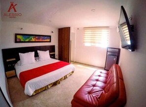 Roupa de alta qualidade, minibar, cortinas/cortinados opacos 