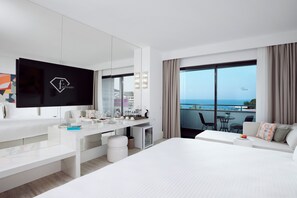 Pearl Room Sea View Single | Roupas de cama premium, frigobar (abastecido com alguns itens grátis)