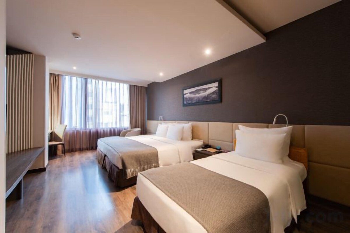 Roupa de alta qualidade, minibar, cofre no quarto, secretária 
