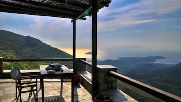 Villa, 3 quartos, vista para o mar | Varanda