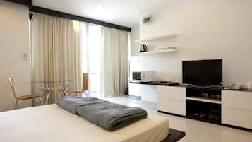 Estúdio | Escrivaninha, camas extras/dobráveis (sobretaxa), Wi-Fi de cortesia