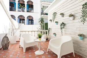 Apartamento Superior, 2 quartos, terraço | Terraço/pátio interior