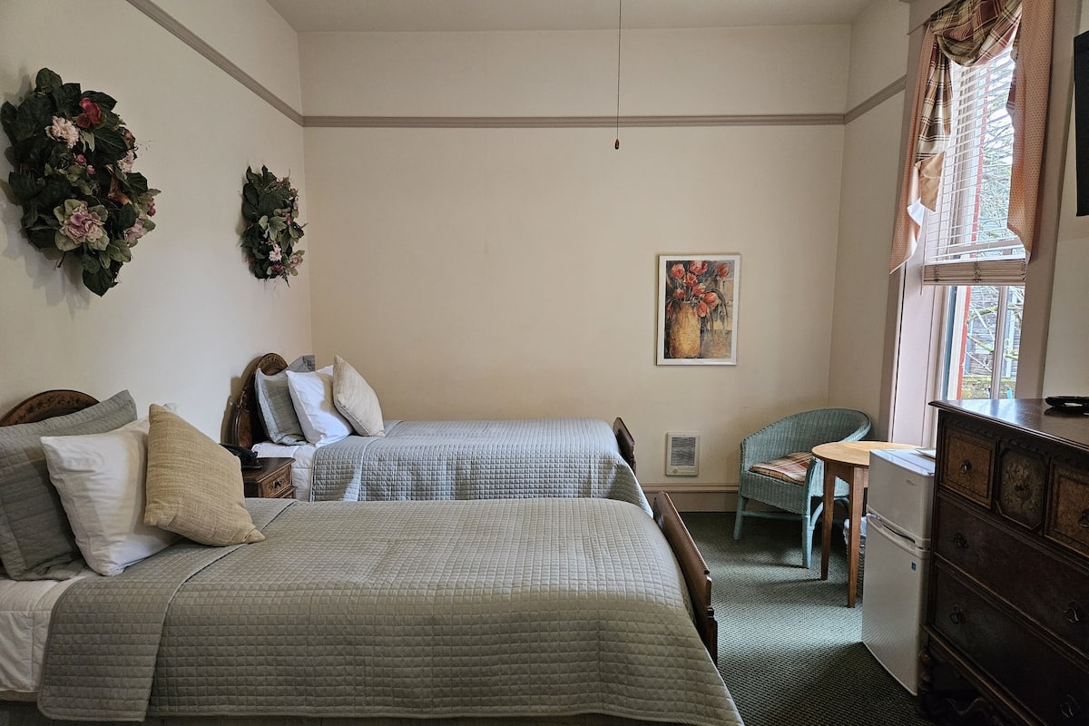 Quarto, 2 camas individuais | 1 quarto, edredões de penas, camas de colchão viscoelástico