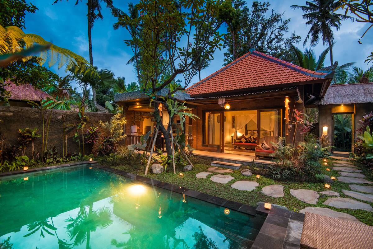 Villa, 1 quarto, piscina privativa | Vista do quarto