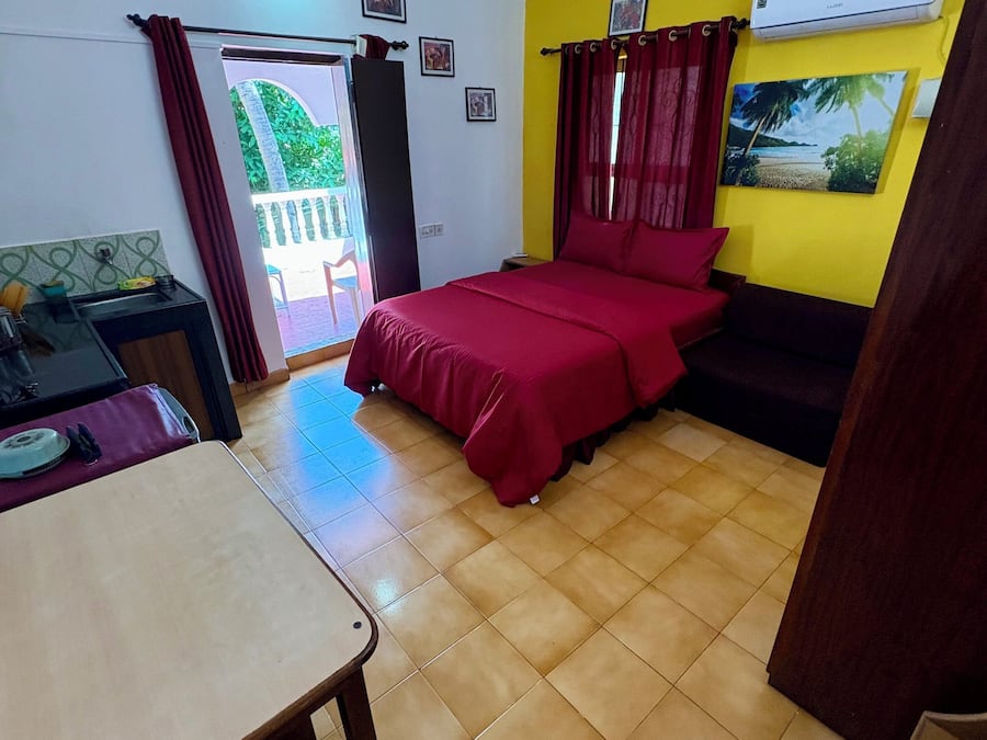 Quarto standard, 1 quarto, vista para o jardim | 1 quarto, roupas de cama de algodão egípcio, roupas de cama premium