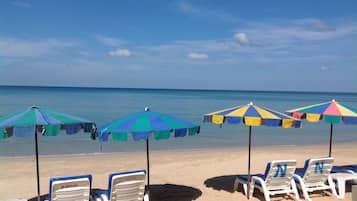 Na praia
