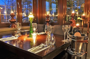 Café da manhã, almoço e jantar