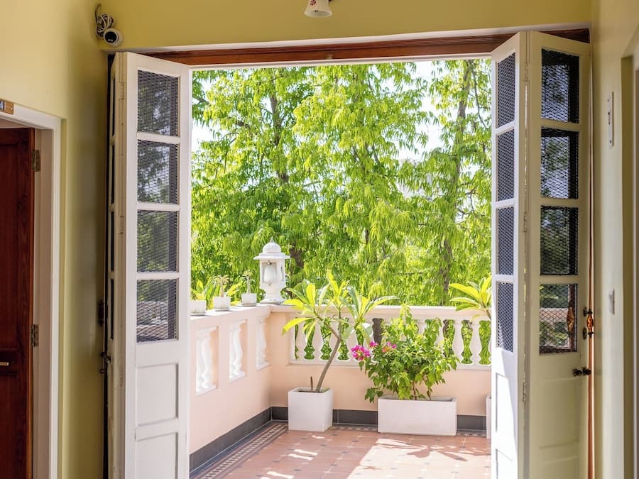 Vista para o jardim