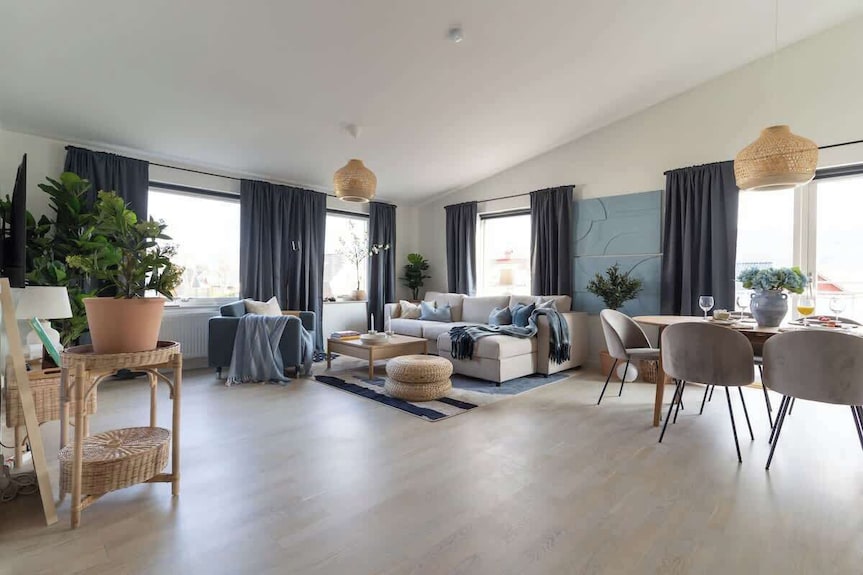 Modern Beachy Home With Terrace Charm First Floor - Båstad