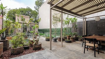 Terraço no piso superior