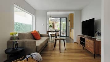 Loft exclusivo | Área de estar | Smart TV 50 polegadas com canais digitais