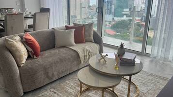 Apartamento, 3 quartos, acessível, fumadores | Sala