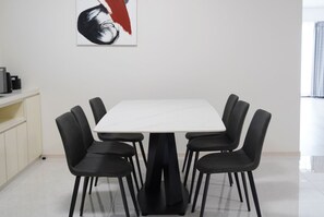 Opções para refeição no quarto