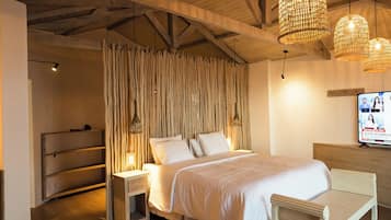 Roupa de alta qualidade, camas de colchão pillowtop, minibar