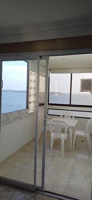 Vista para a praia ou o mar