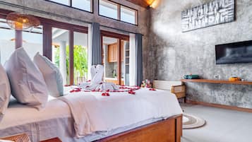 Villa, 1 quarto, piscina privativa | Vista do quarto