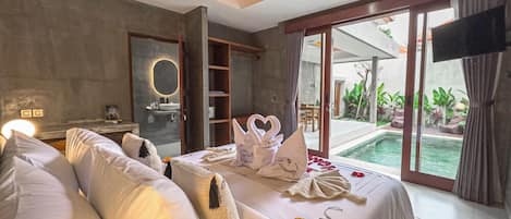 Villa, 1 quarto, piscina privativa | Secretária, Wi-fi grátis