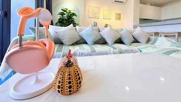 Apartamento Familiar, varanda, Vista para a cidade | Sala de estar