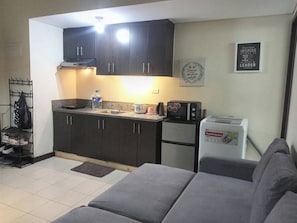 Apartamento em Condomínio Fechado, 1 quarto, acessível, Vista para a cidade | Interior