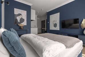 Apartamento | Individualmente decorados, cortinas blackout