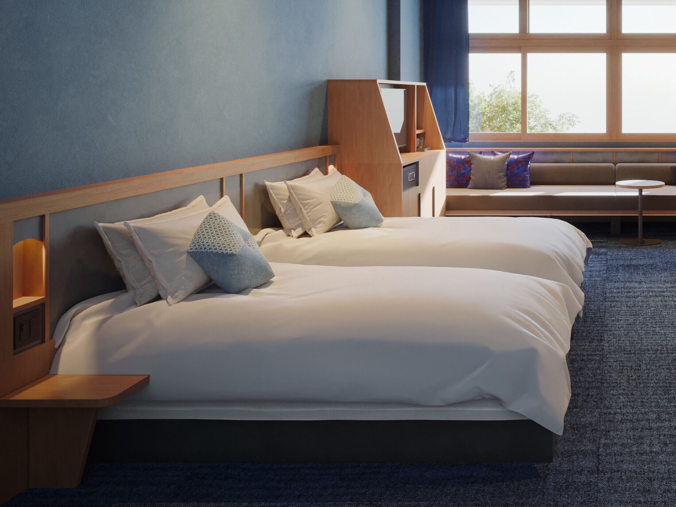 Quarto Deluxe, não fumadores (Universal Design) | Wi-fi grátis, roupa de cama fornecida 