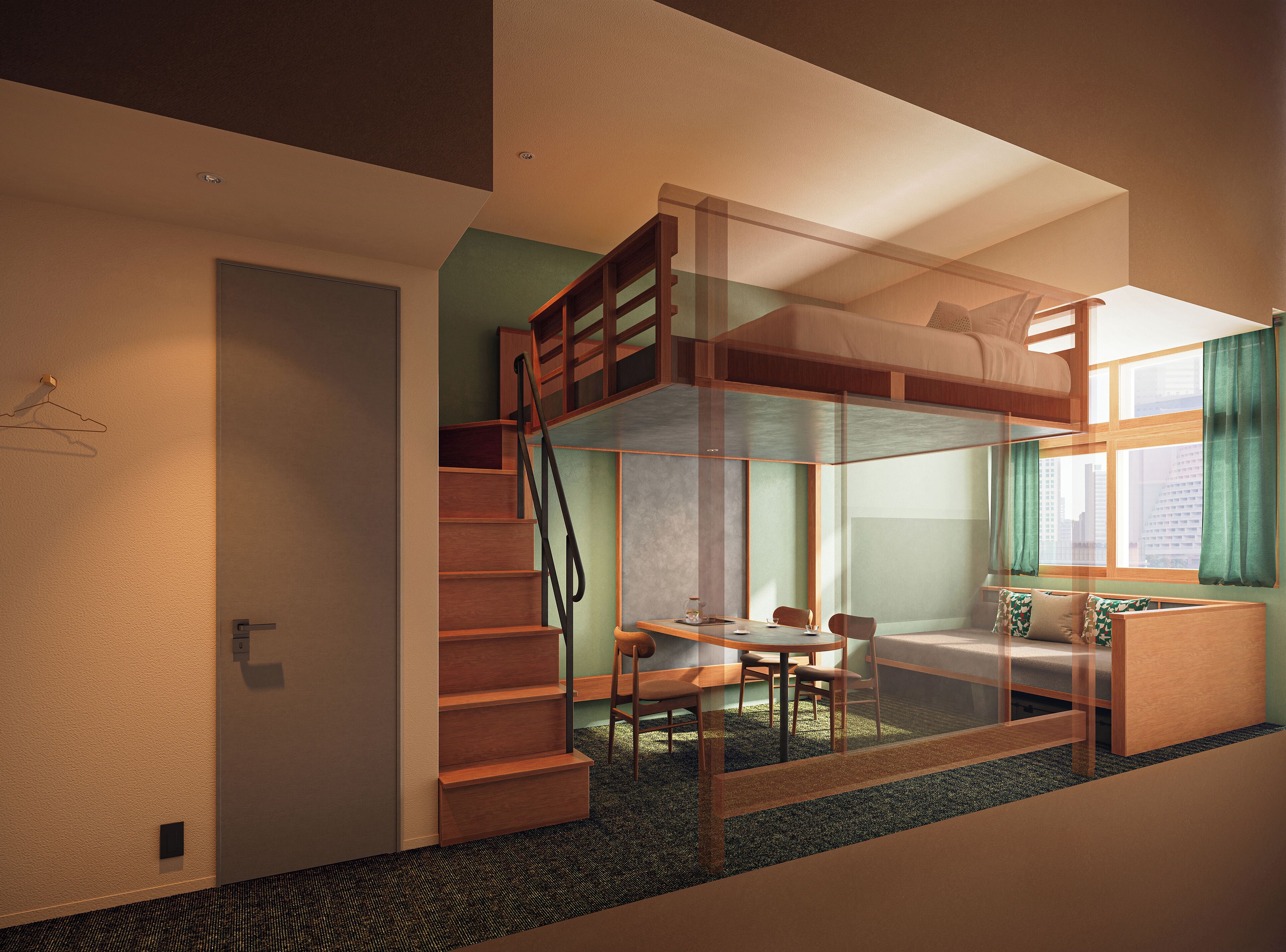 Quarto, não fumadores (YAGURA) | Wi-fi grátis, roupa de cama fornecida 