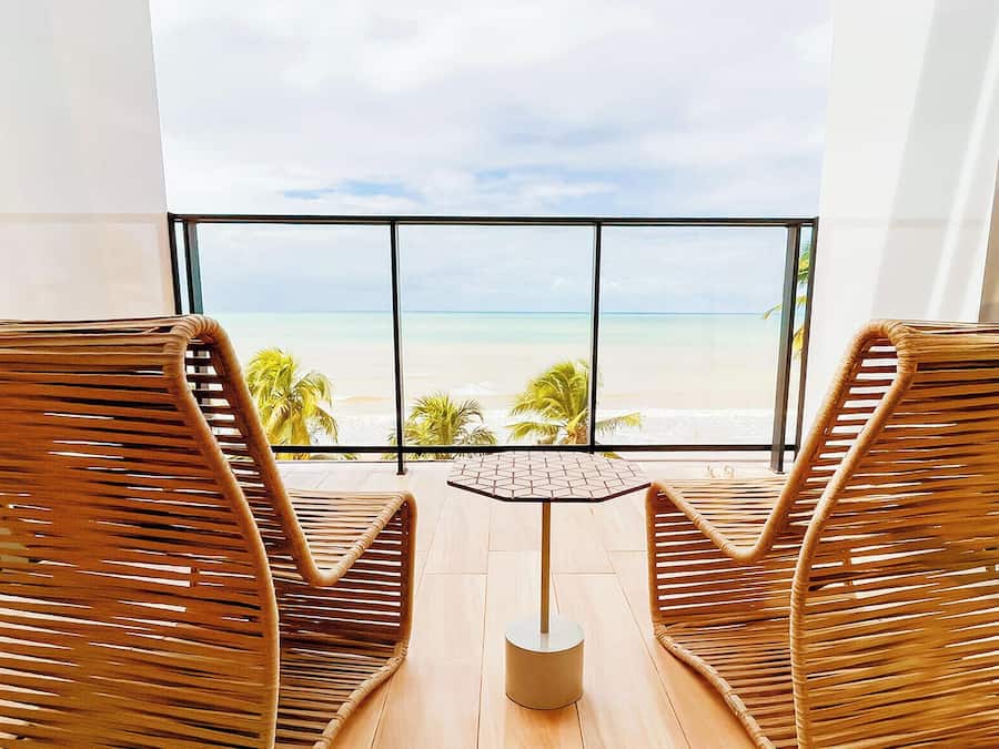 Apartamento de Luxo, 1 cama queen-size | Vista para a praia ou o mar