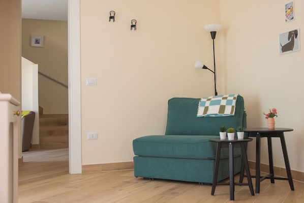 Quarto triplo famĂlia, suĂte, vista para o jardim | Roupas de cama premium, edredons de pluma