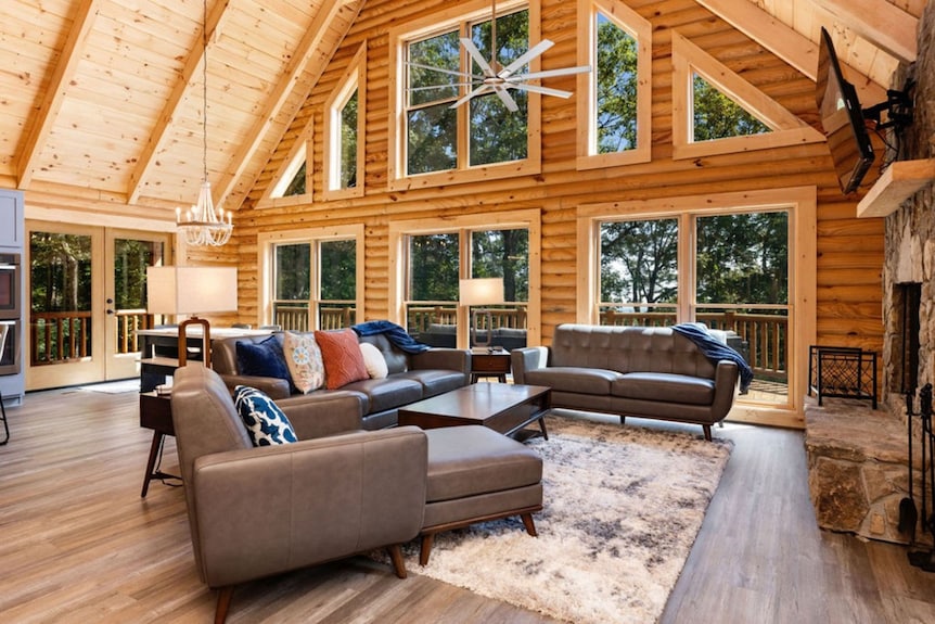 New Build! Log Cabin With Hot Tub In Wintergreen - Wintergreen