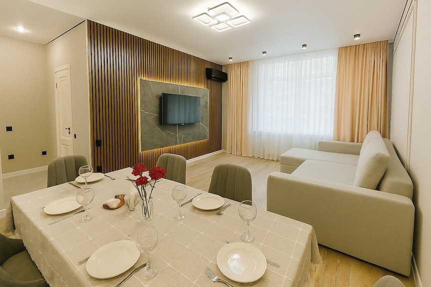 Charming 2-bedroom Apartment With Ac In Astana - Astaná