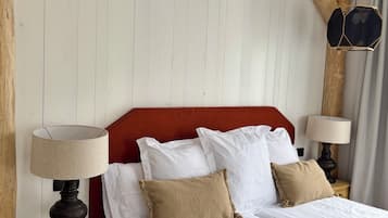 Quarto casal superior, banheiro privativo, vista para o vale | Roupas de cama de algodão egípcio, roupas de cama premium