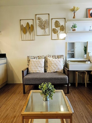 Dormitório compartilhado, acessível, vista para a montanha | Sala de estar