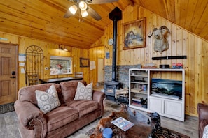Cabine, várias camas, acesso à piscina, vista para a montanha (VC178) | Sala de estar