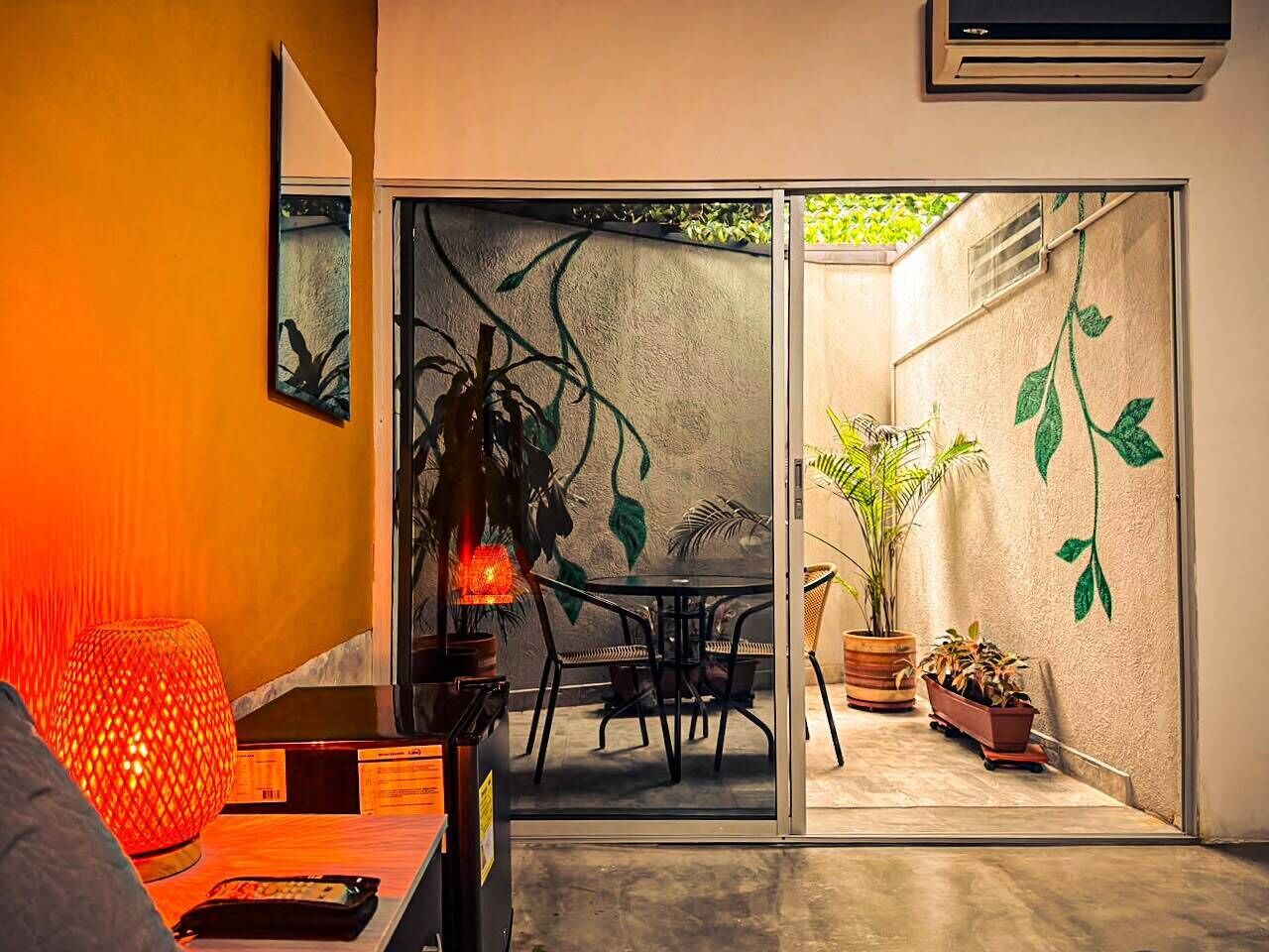 Quarto casal luxo | Terraço/pátio
