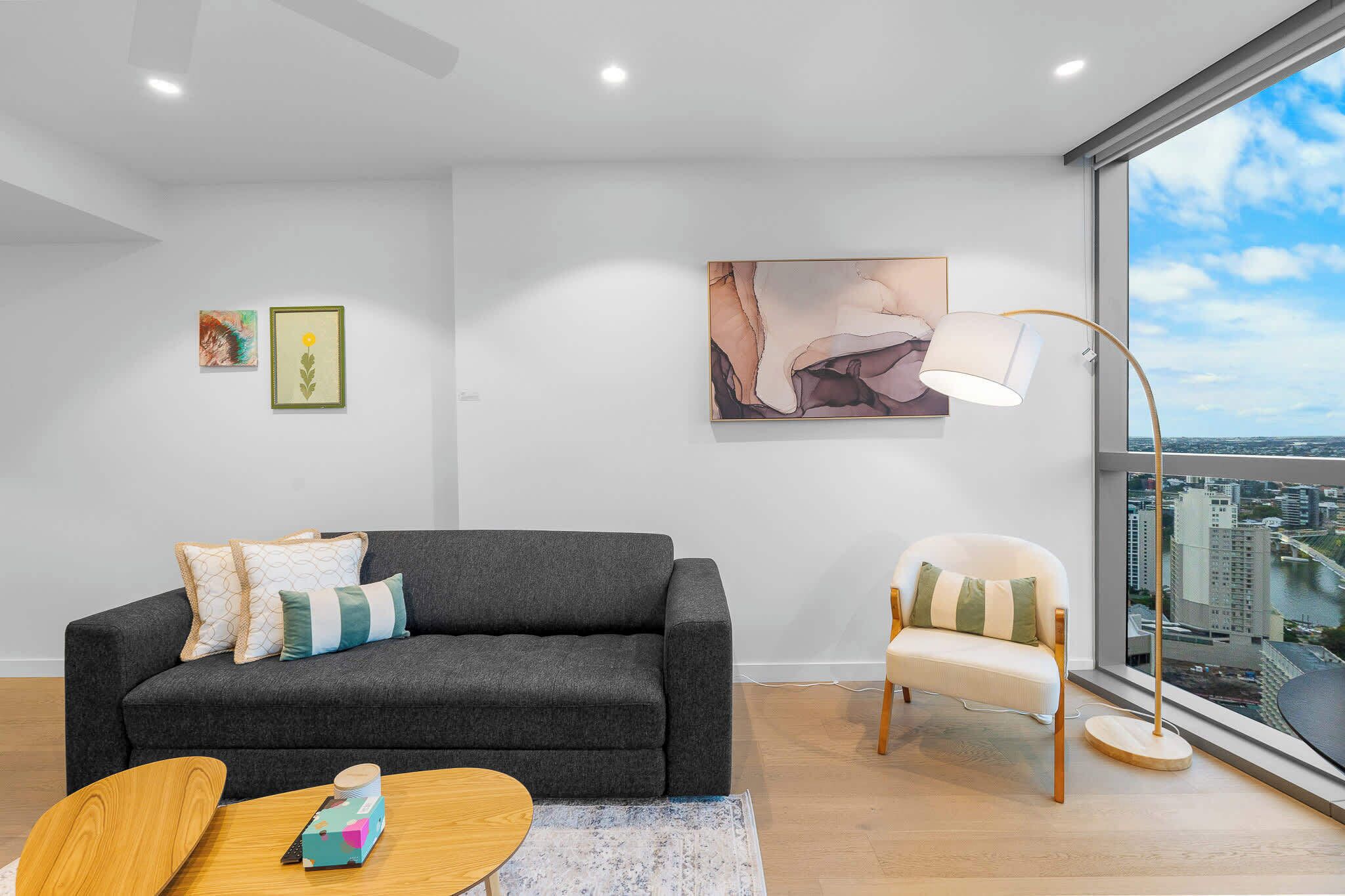 Modern River View 1br At Qw | Pool & Gym Access - Brisbane