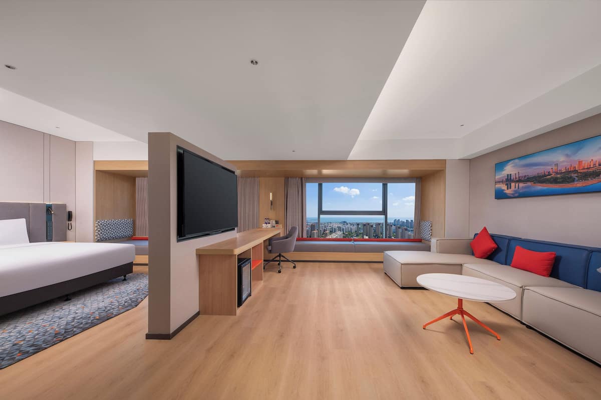 Suite, 1 cama king-size | Roupa de alta qualidade, edredões de penas