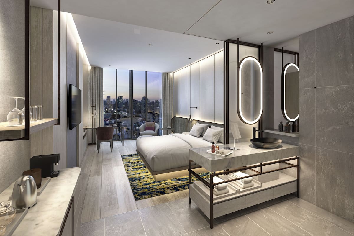 Roupa de alta qualidade, minibar, cofre no quarto, secretária