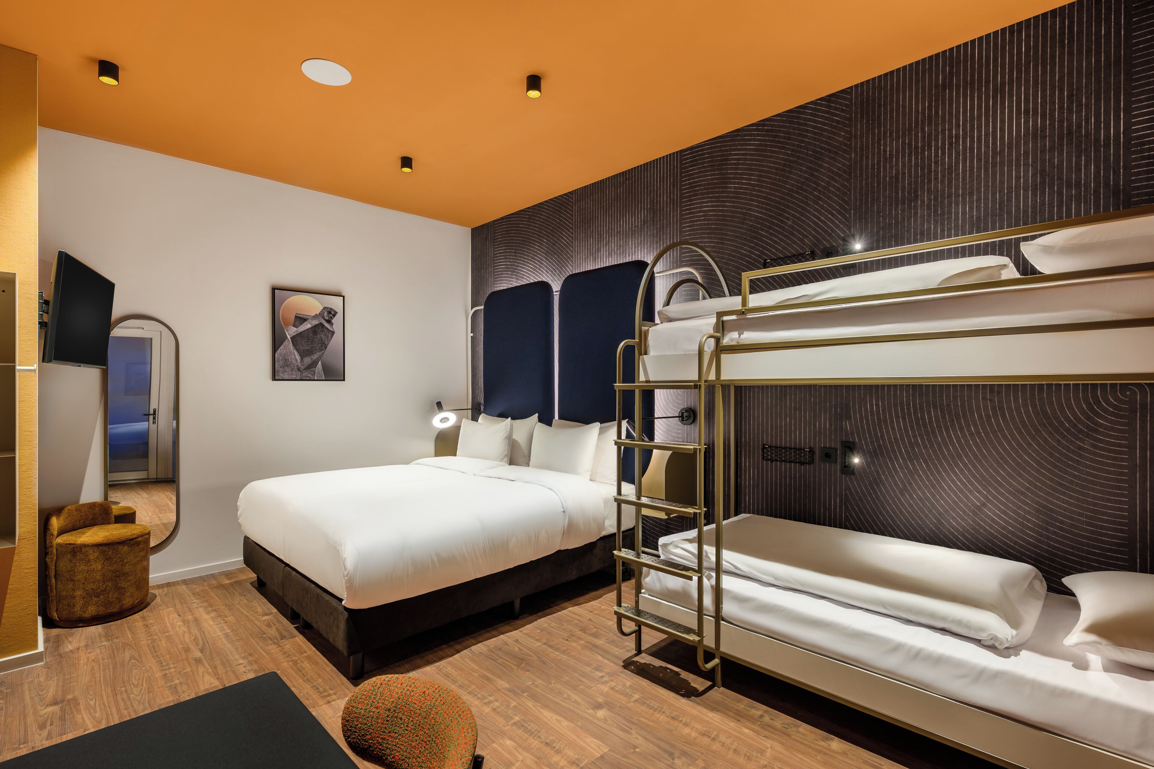 Apartamento, várias camas | Cortinas blackout, Wi-Fi de cortesia, roupa de cama