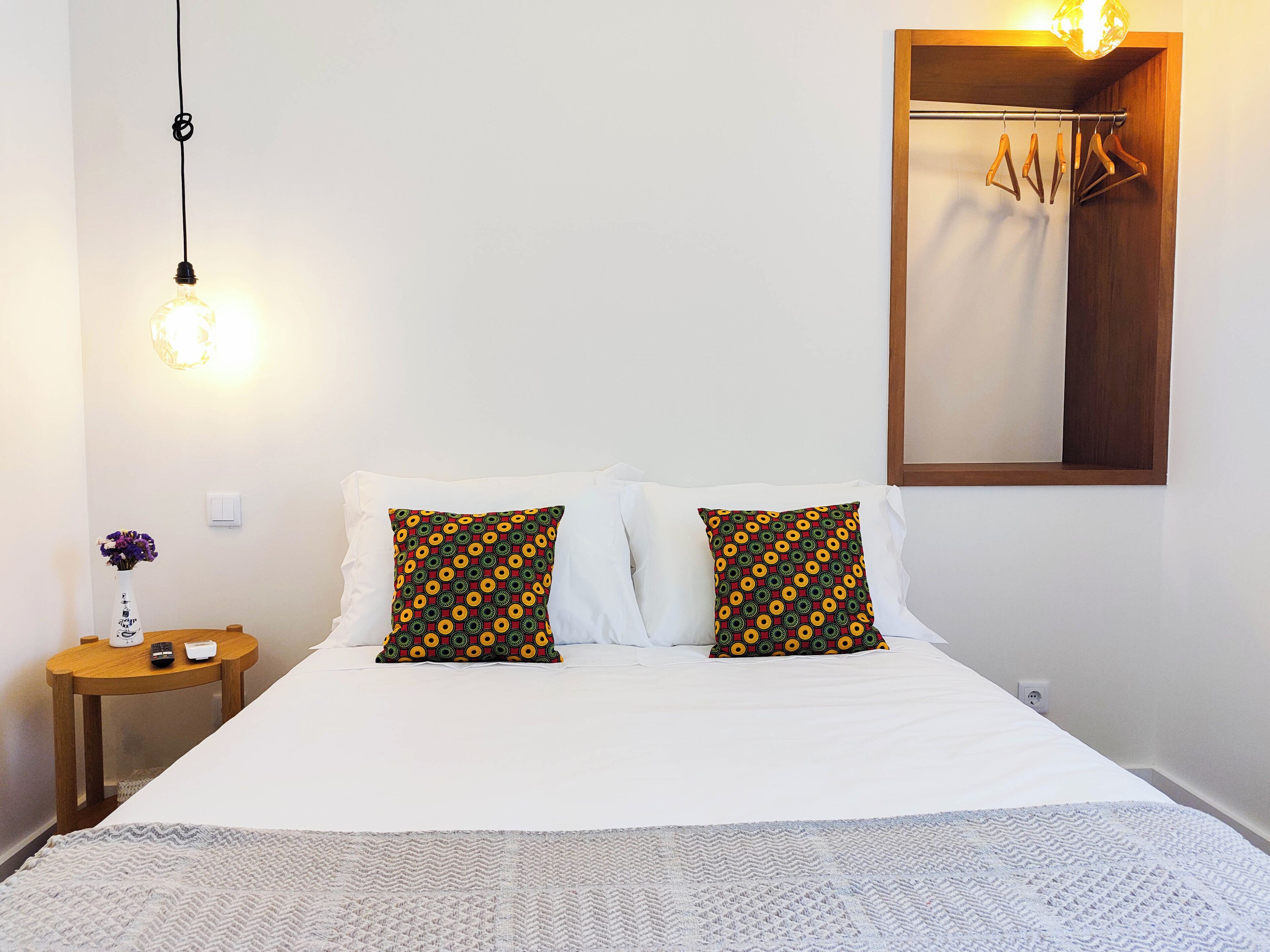 Quarto Duplo, vista para o pátio | Wi-fi grátis 