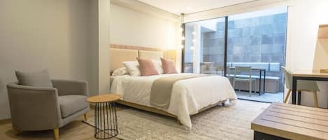 Suite | Cofre no quarto, com mobília individualizada, Wi-fi grátis