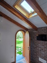 Cabana de Madeira Design | Minibar, ferro/tábua de engomar, Wi-fi grátis, roupa de cama fornecida 