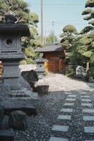 Casa em estilo japonês, vista para o pátio | Vista do quarto