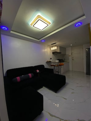 Condo, 1 quarto, para fumantes, terraço | Sala de estar